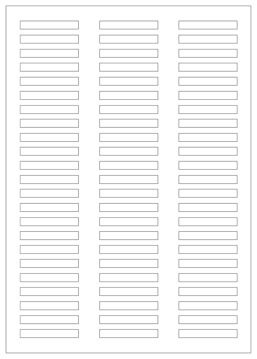 50mm x 7mm Blue Permanent Paper Labels Self Adhesive Label