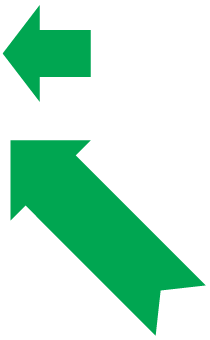 Green Arrow Self Adhesive Label - Marking Products