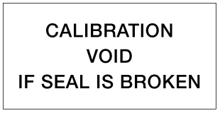 Calibration Self Adhesive Label - Marking Products