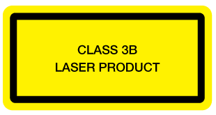Class 3B Laser Product Self Adhesive Label - Electrical Safety