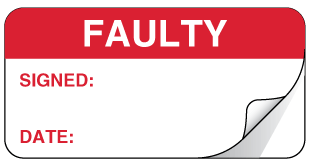 Faulty Self Adhesive Label - Quality Control